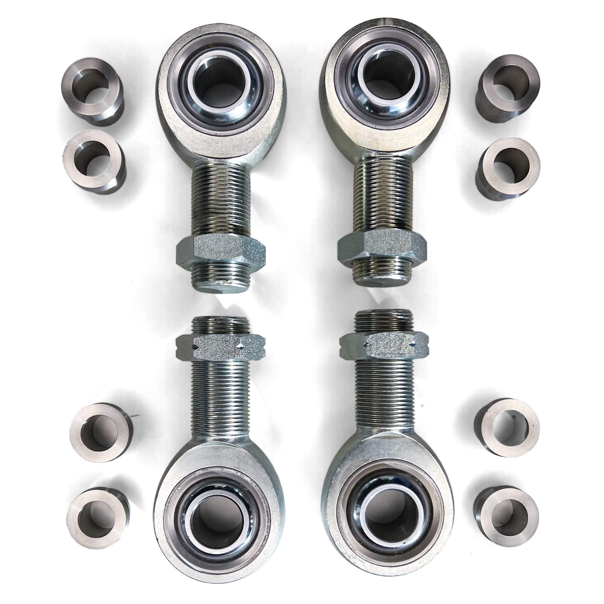 4-pack 1-1/4" x 1" Rod Ends with Jam Nuts & Misalignments – Hammer Down ...